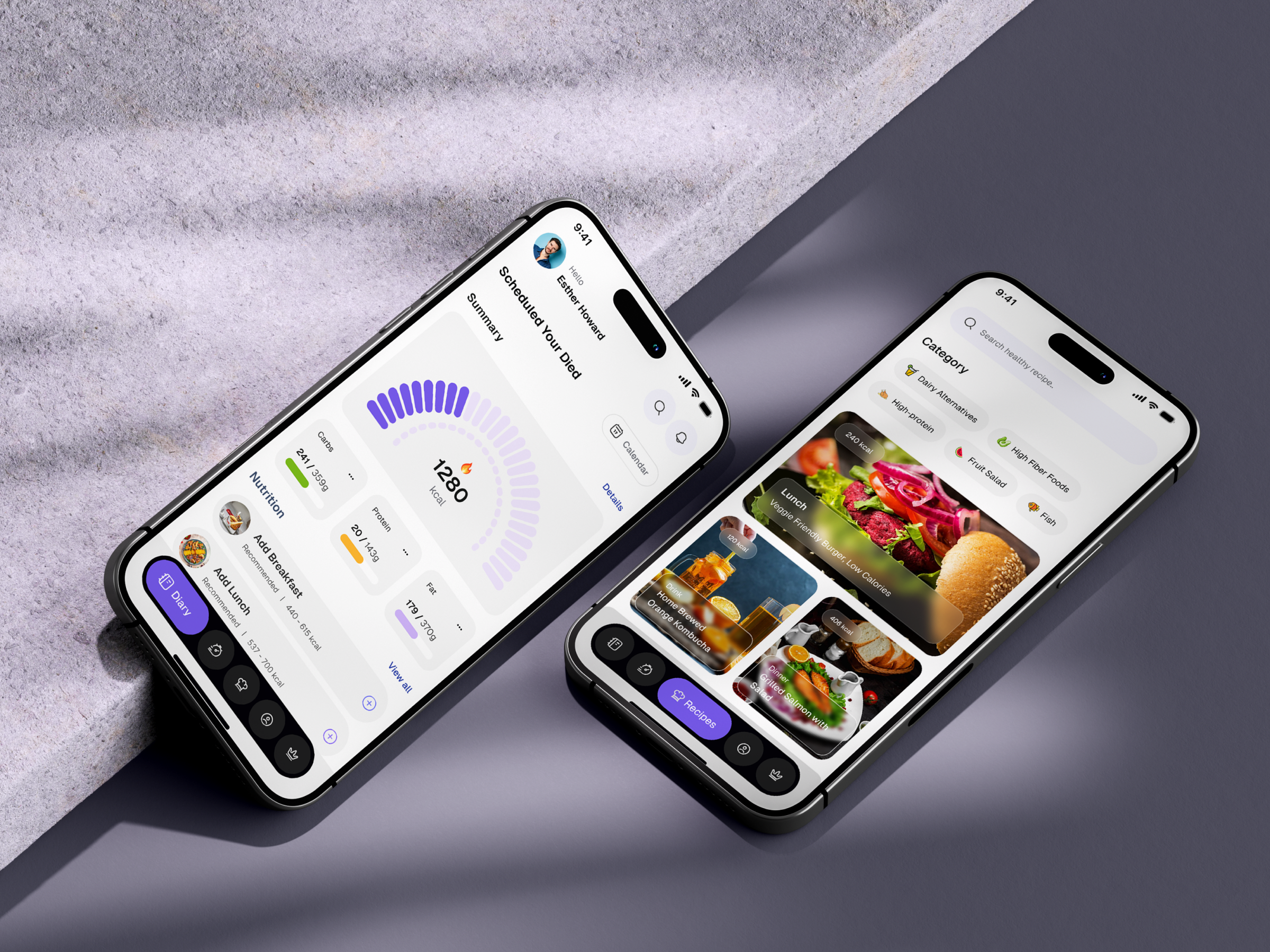 Nutrition Tracker Mobile App Design by Md Abdur Rouf on Dribbble