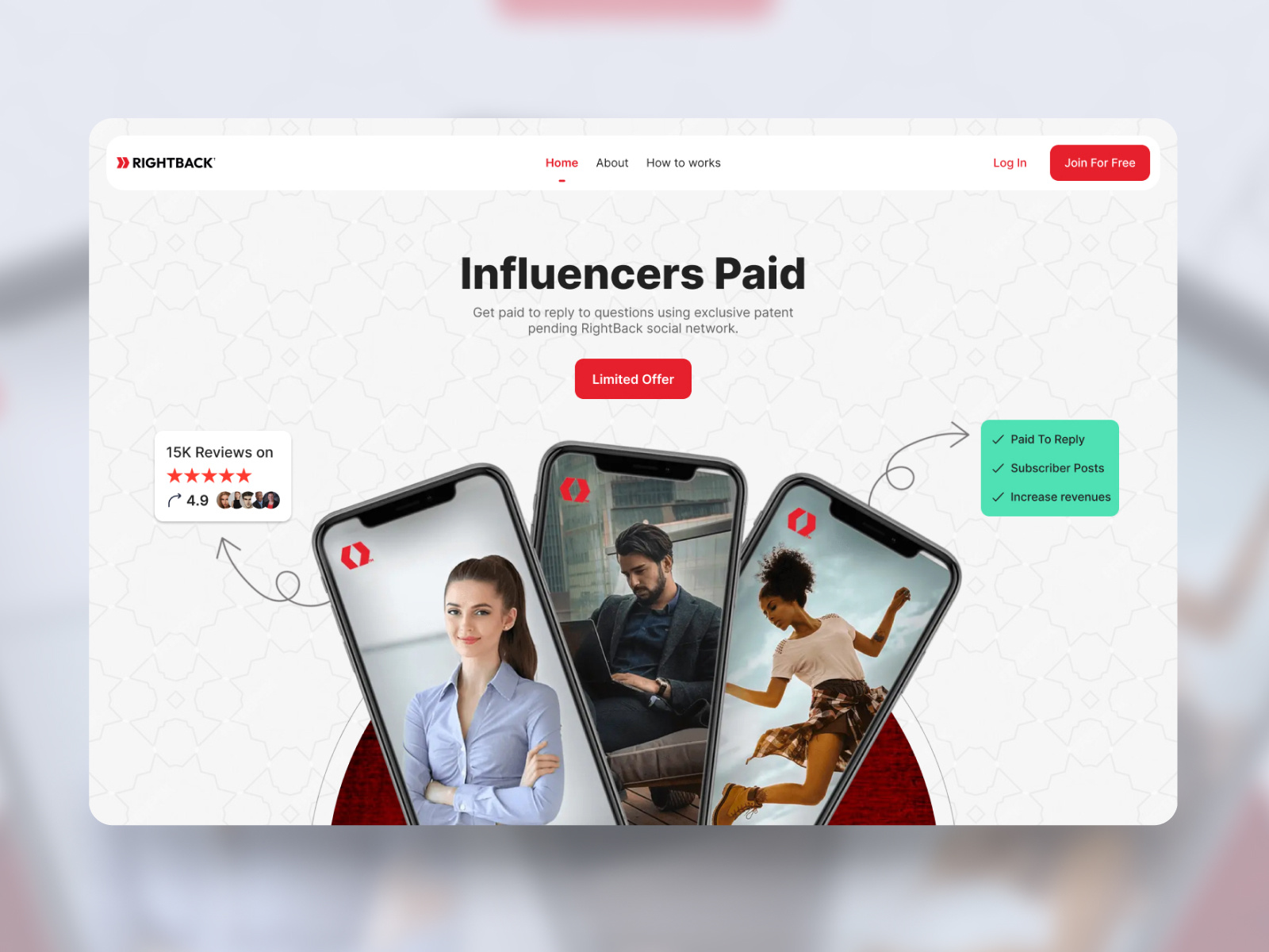 RightBack - Communication Platform Landing Page by Dipu Paul on Dribbble