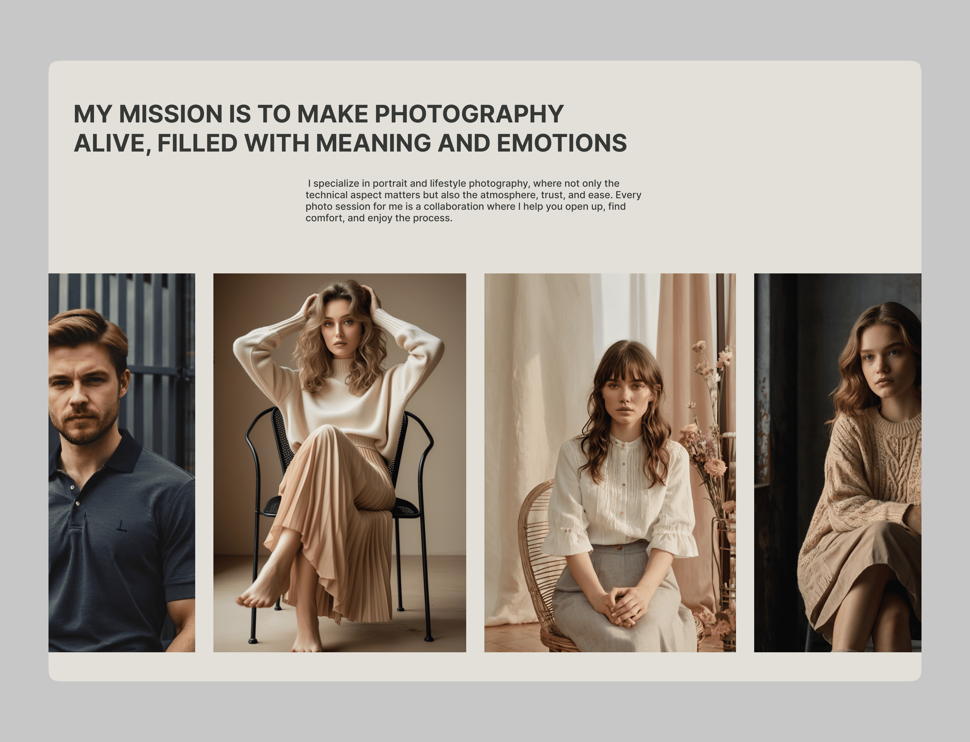 Portfolio Website Photographer by Oleh Pavlenko on Dribbble