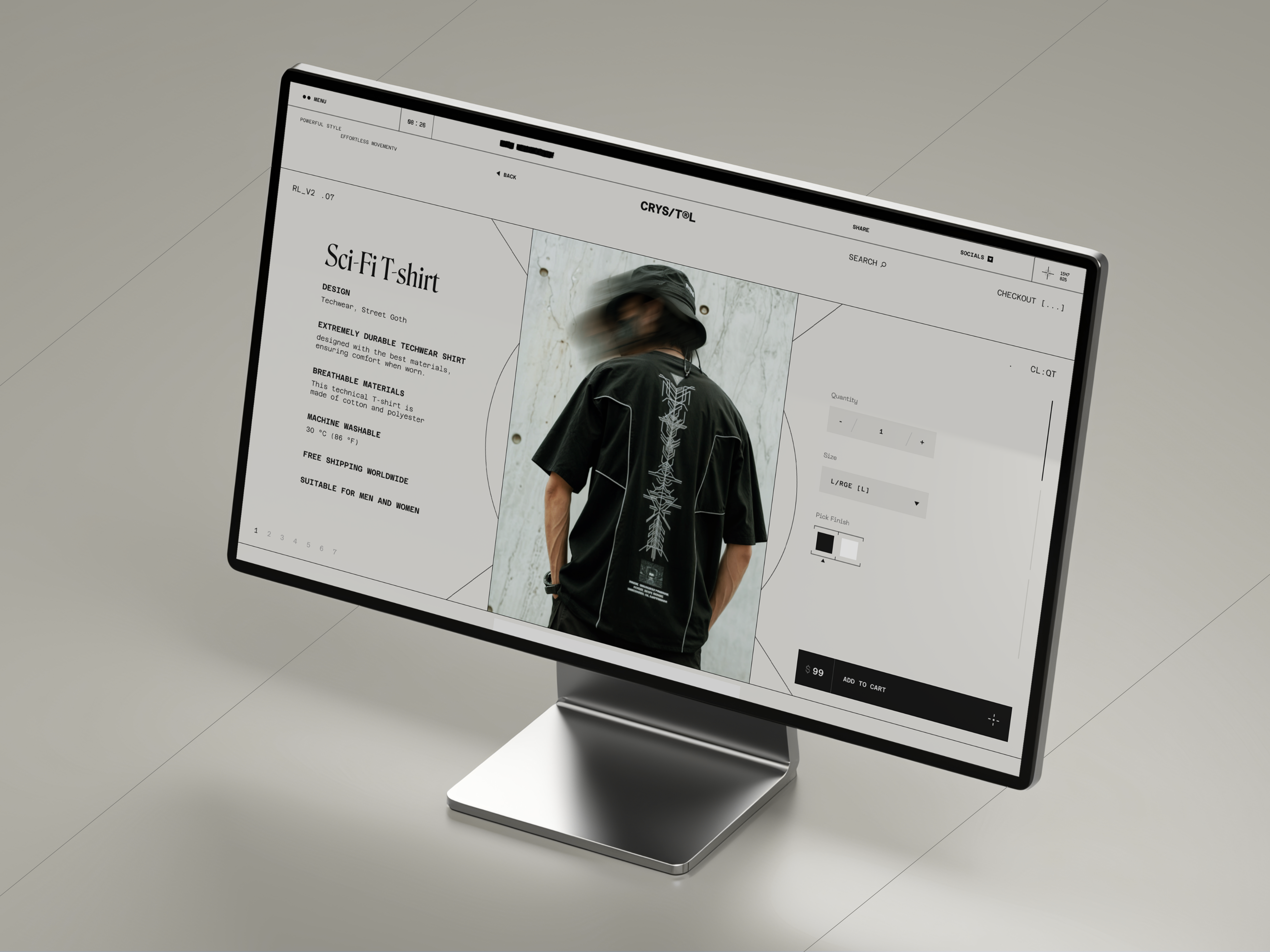 Crystal // Website by BL/S® on Dribbble