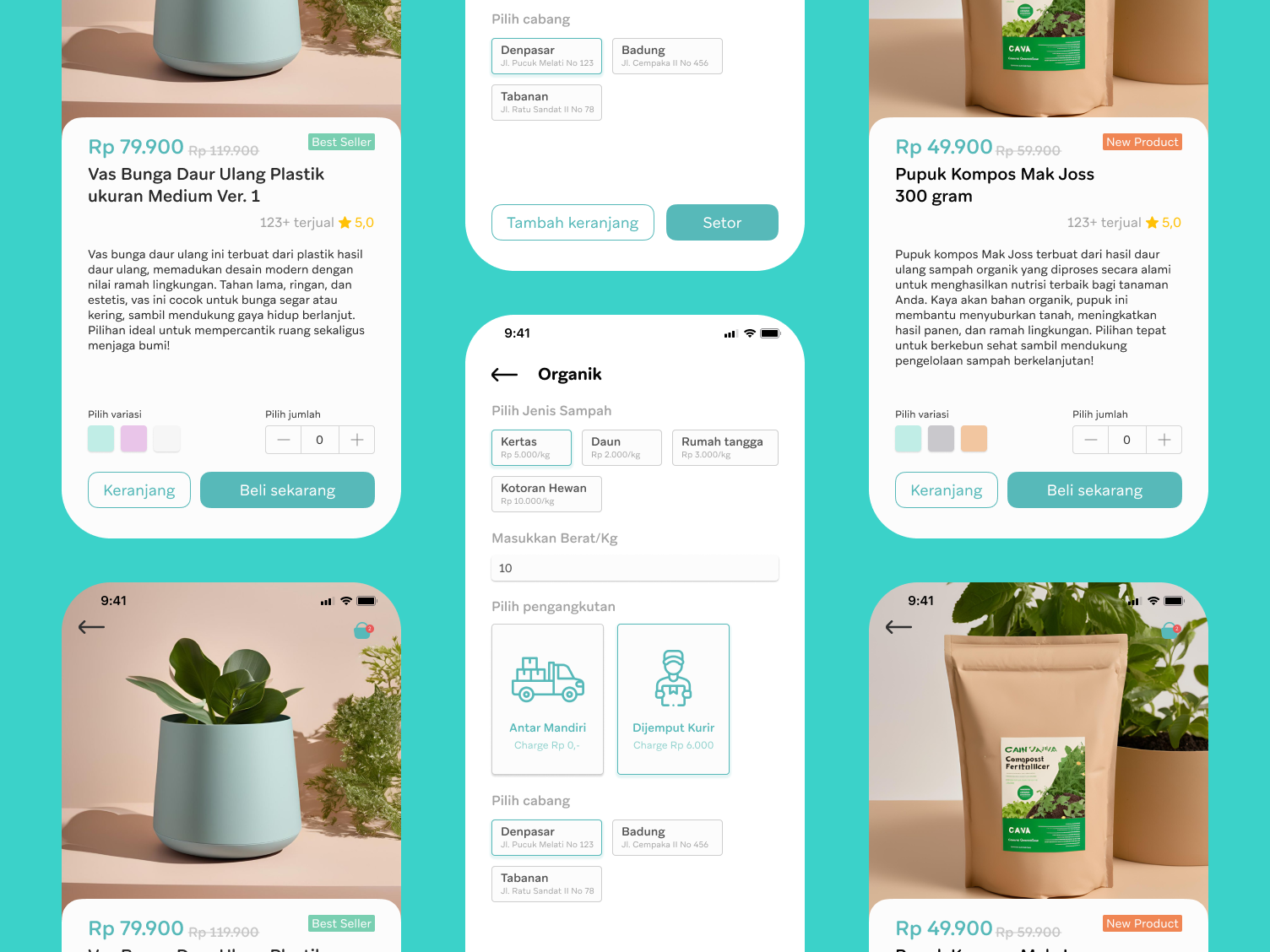 Bali Resik: Recycling Trash Bank & E-Commerce App by Mutya Dewi on Dribbble