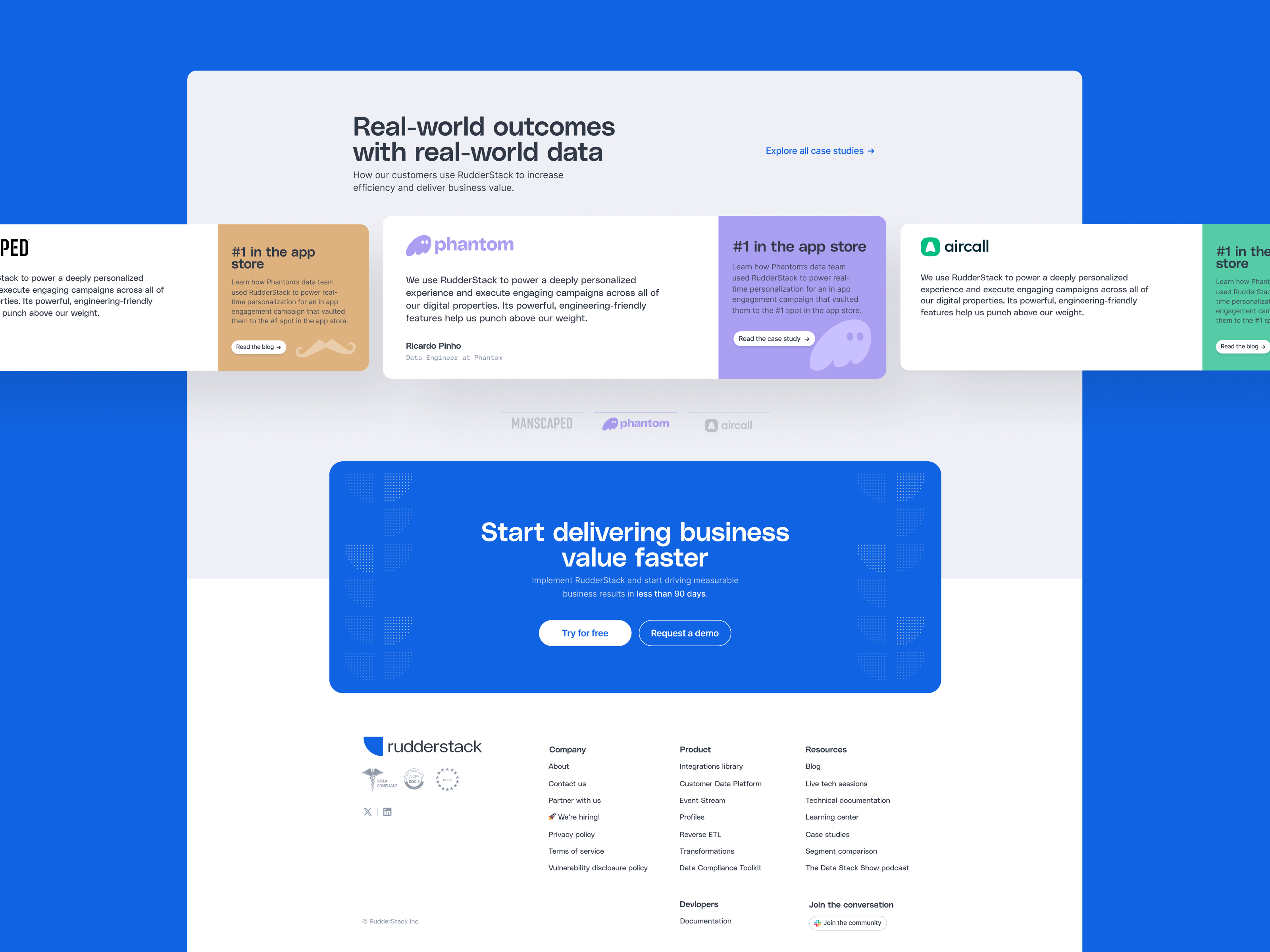RudderStack Website Design by eatcaviar on Dribbble