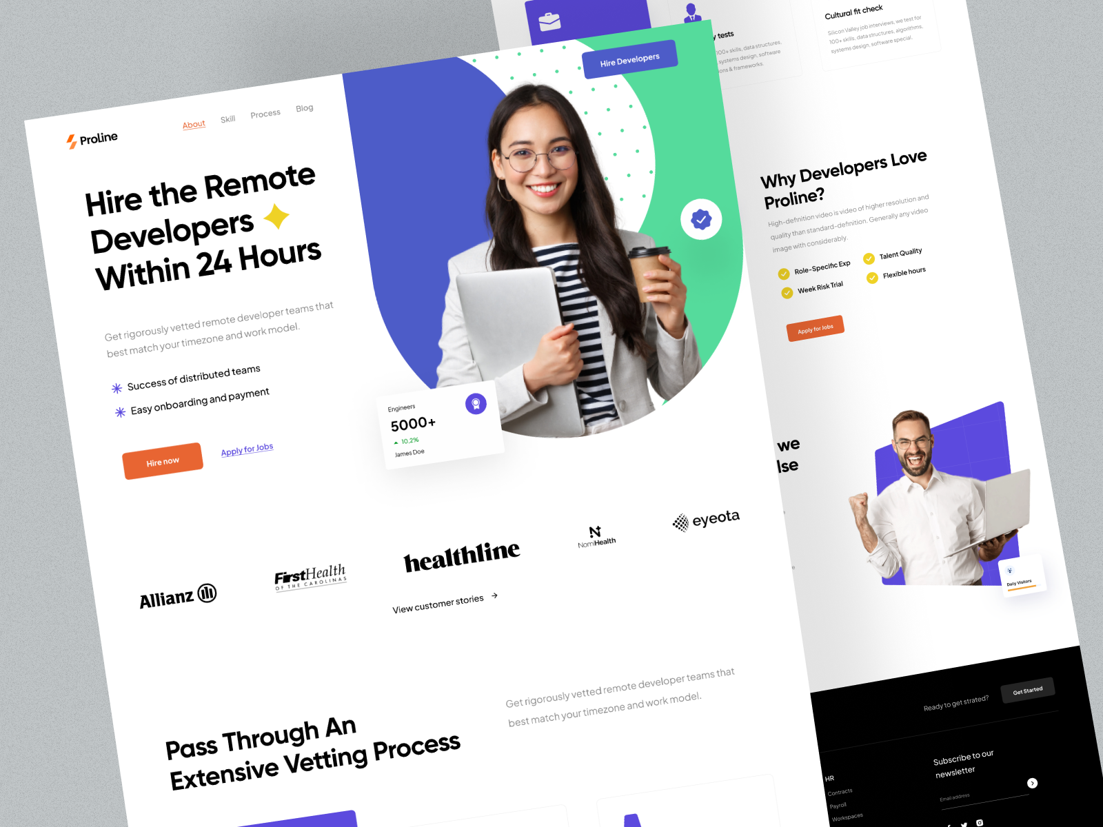 Job Finder Website Design by Hasan for PageX on Dribbble