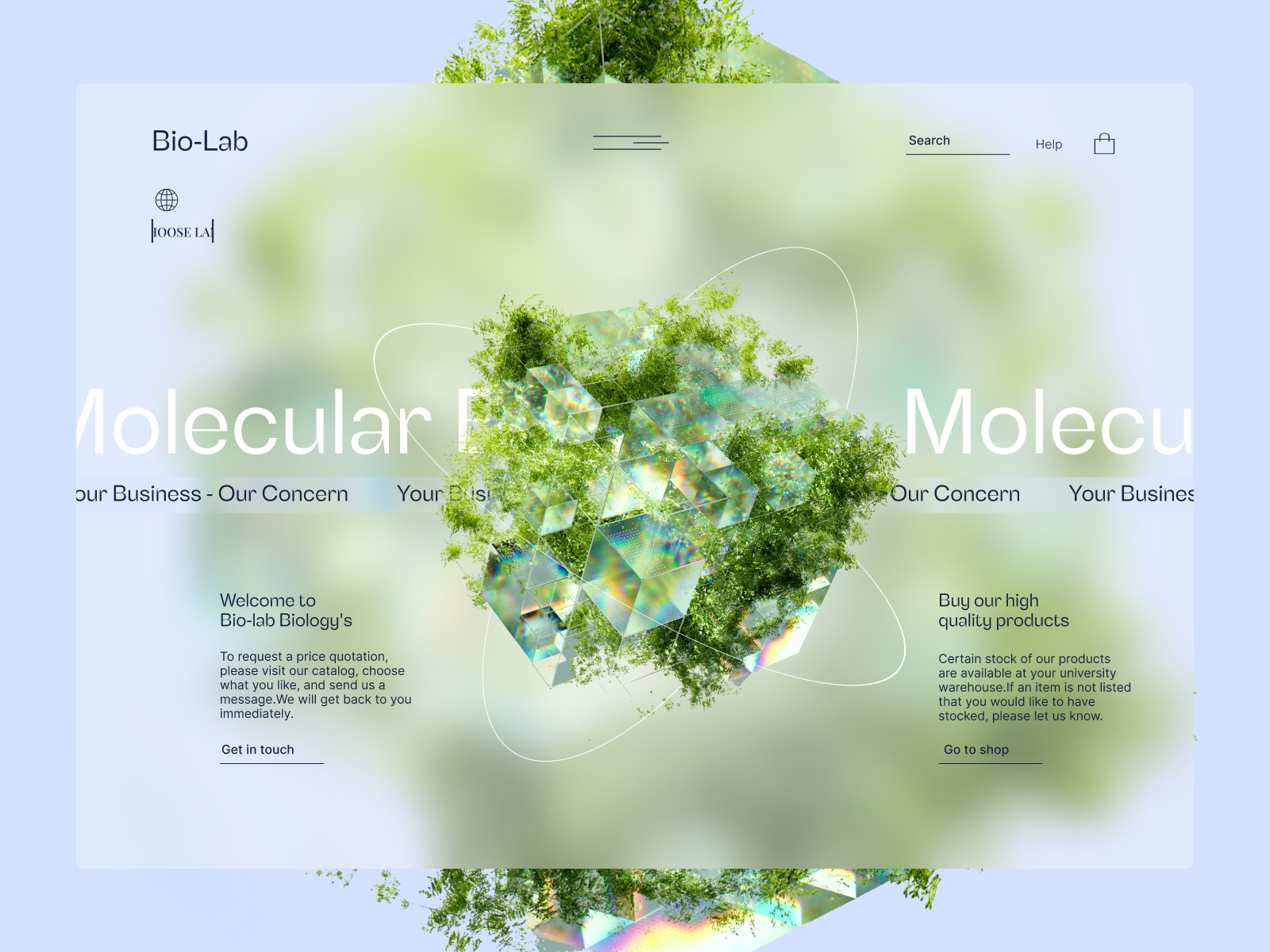 Ui redesign for Bio-Lab by Darina Yefymova on Dribbble