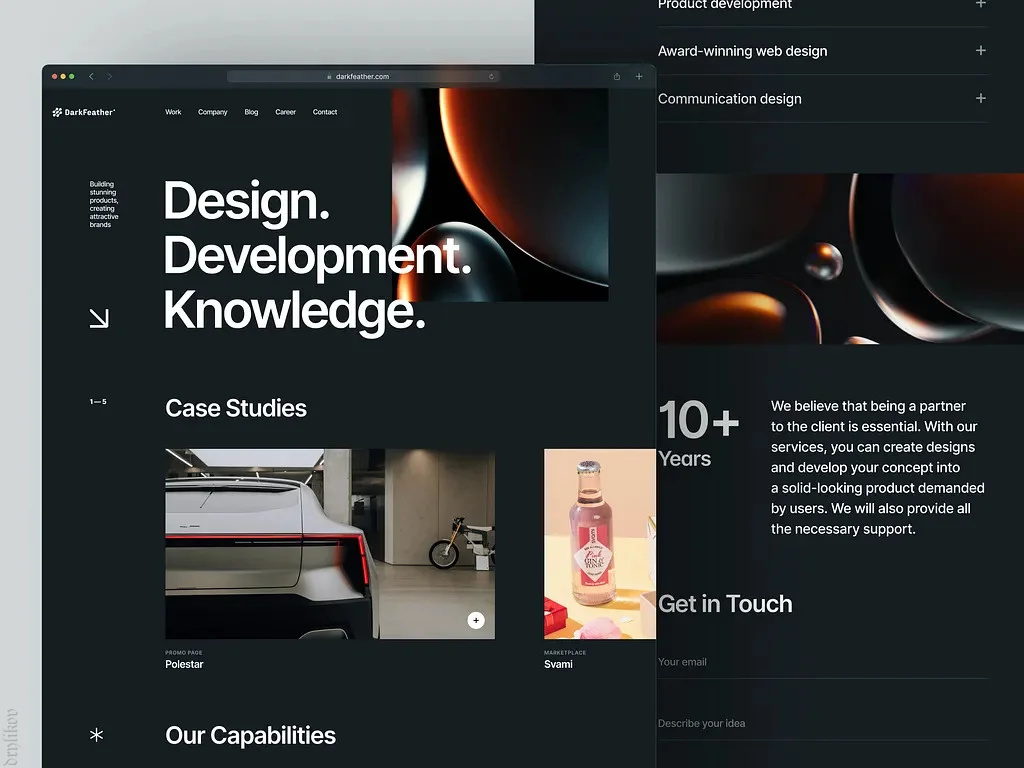 Agency Landing Page Design Concept by Denis on Dribbble