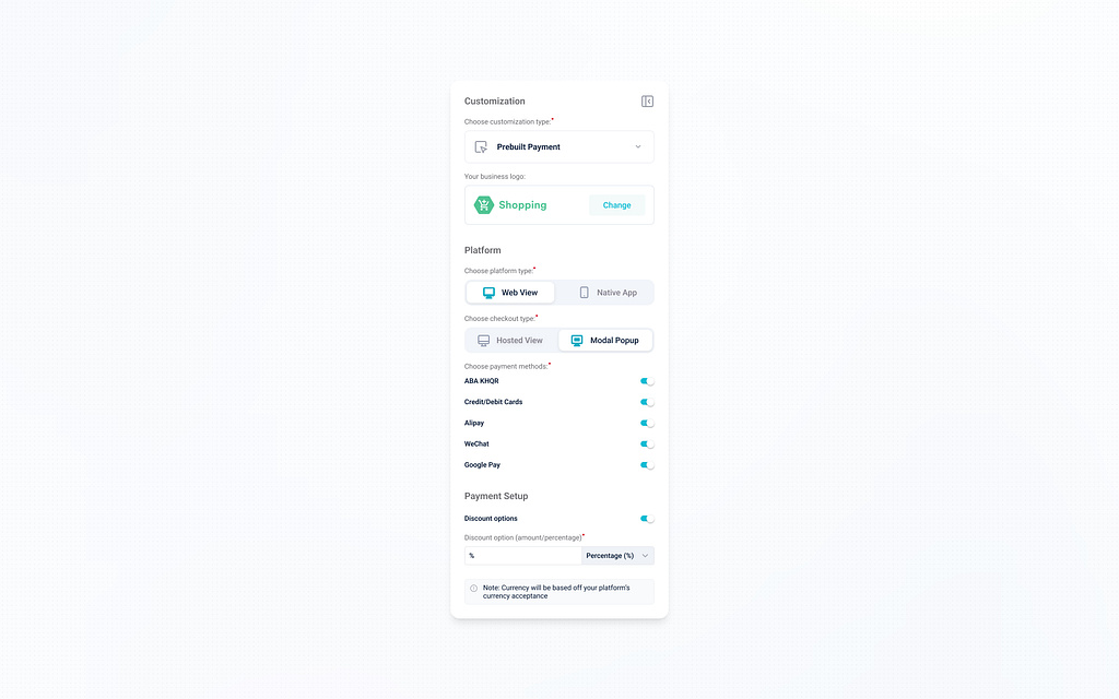 Customization UI – A sleek, intuitive web app interface designed by ...