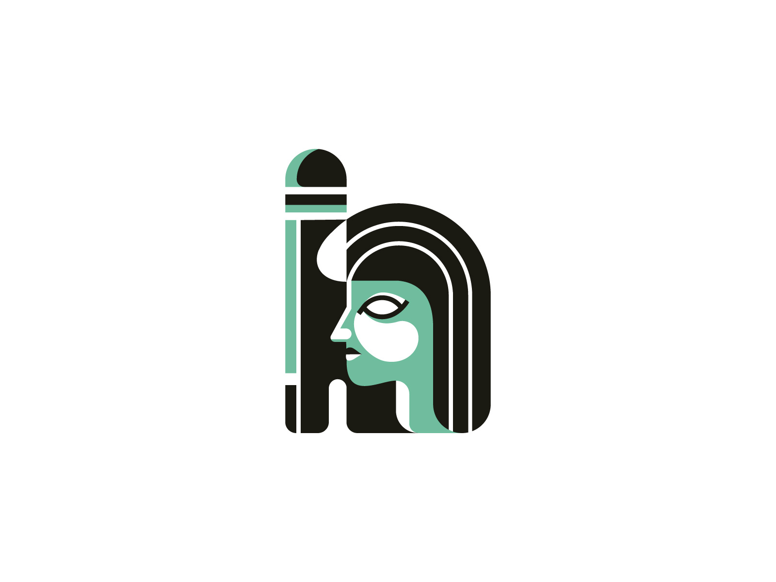 Geometric Women, Head + Letter H Logo by Md Humayun Kabir on Dribbble