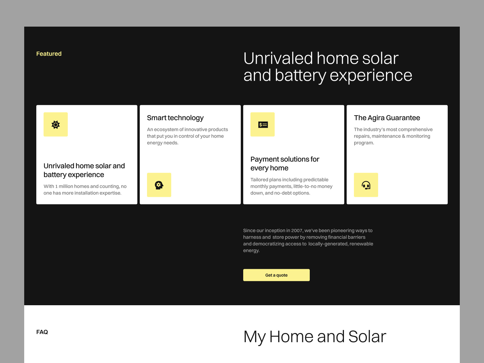 Agira - Solar Energy Web Concept by Andri Prasetia for SLAB Design ...