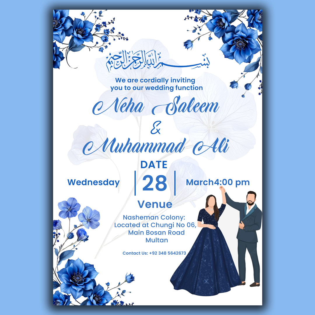 Classic invitation card by Nafeesa on Dribbble