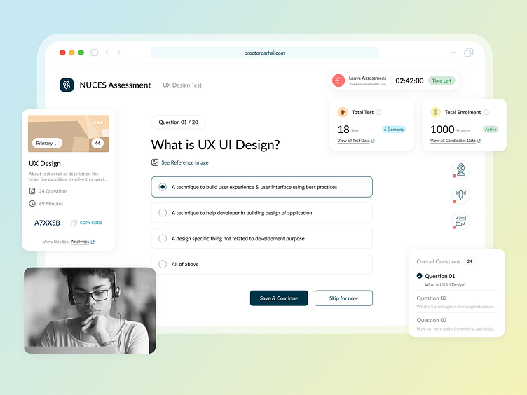 Online Assessment System by Muhammad Saad on Dribbble