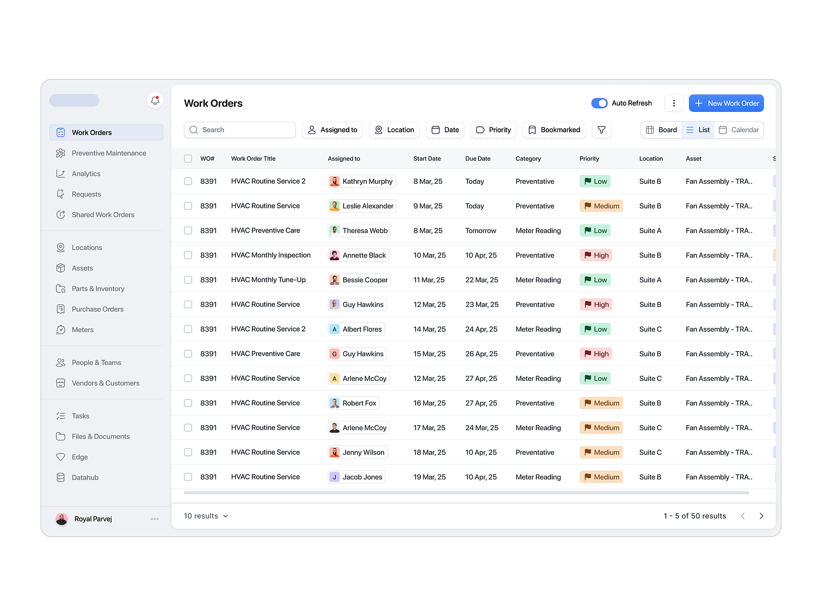Work Order - Inventory Managament by Royal Parvej on Dribbble