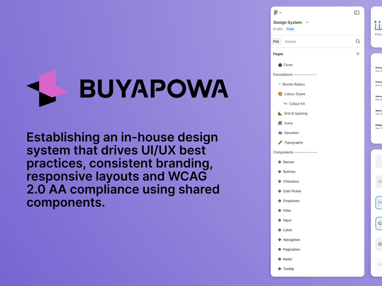 Design system for a B2B2C SaaS startup by Alexandru Ticalo on Dribbble