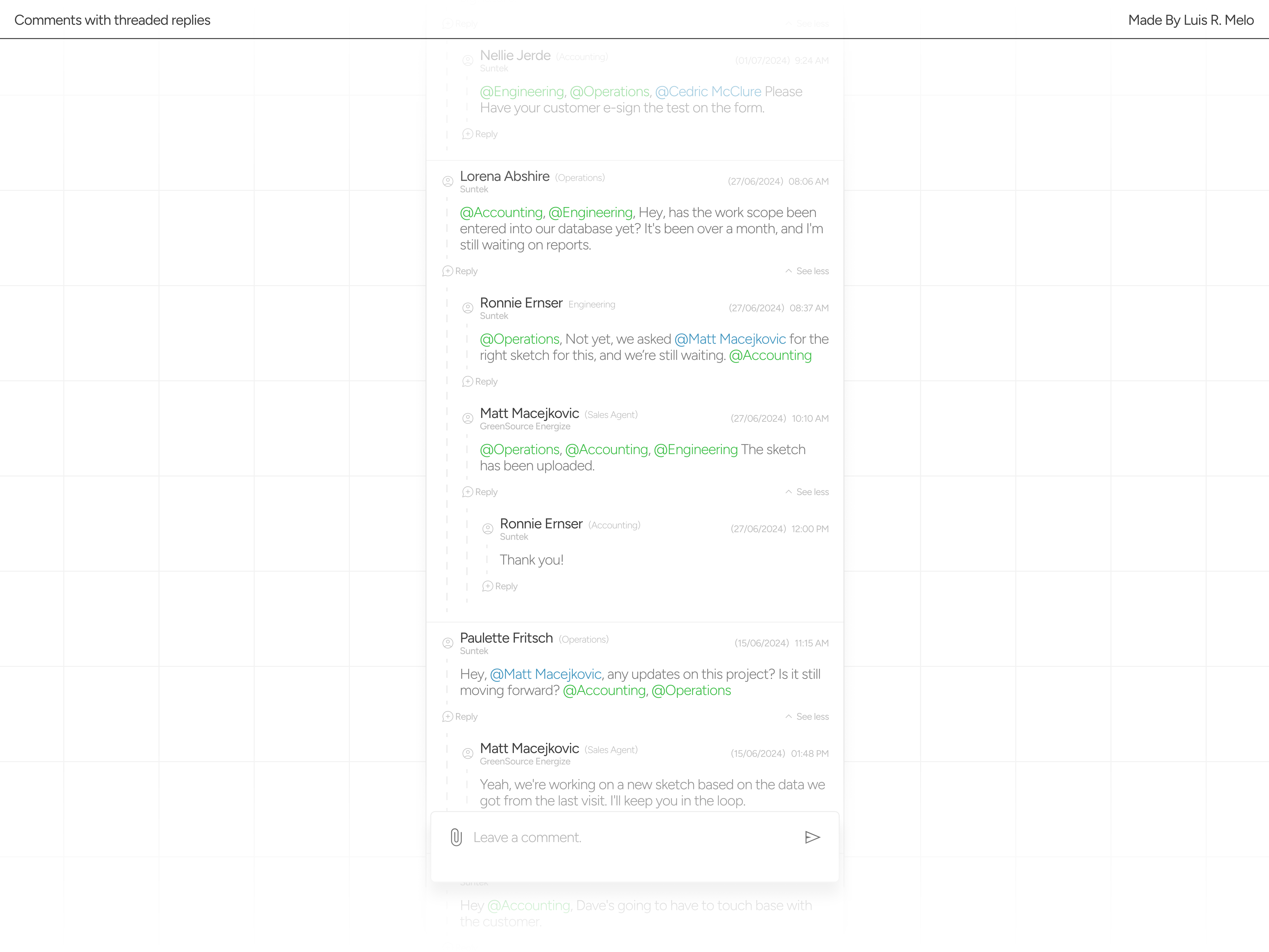 Nested Comments designs, themes, templates and downloadable graphic ...