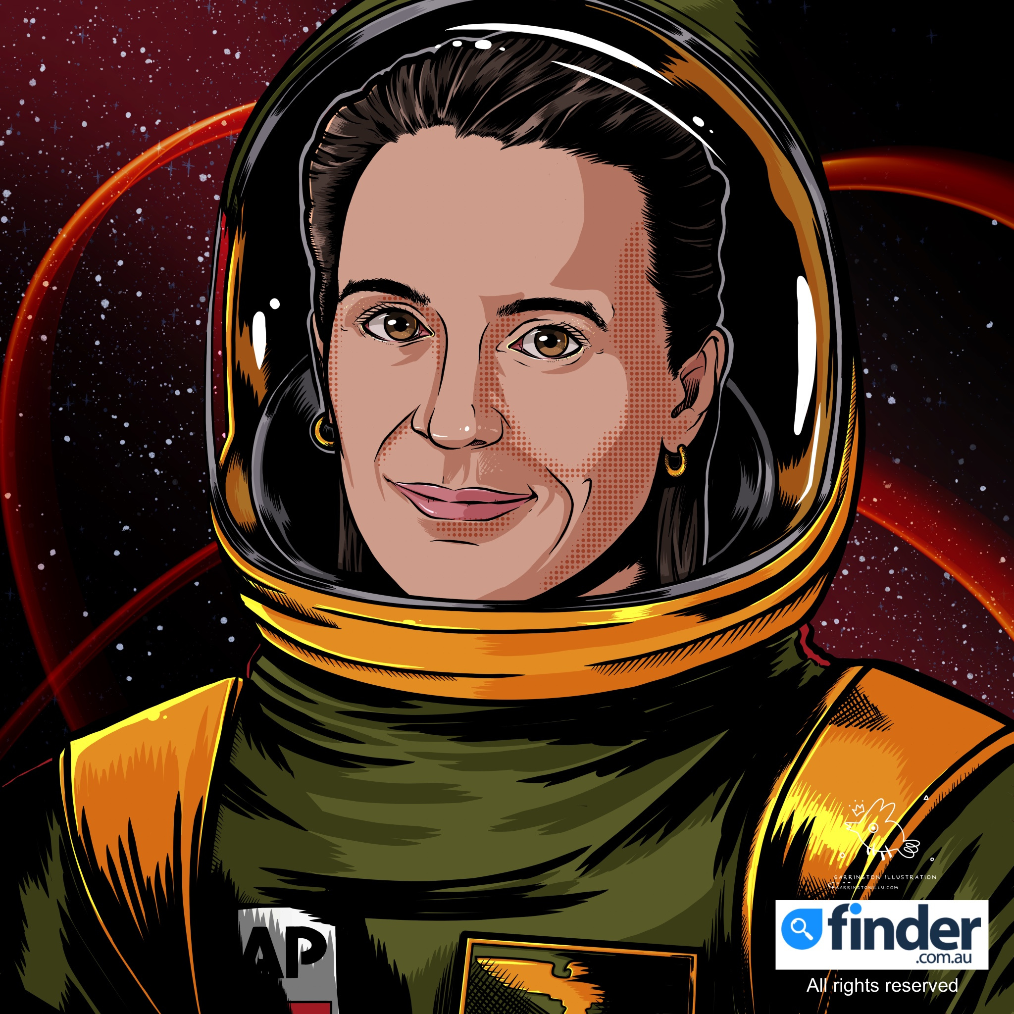 Astronaut themed project for Client by Julie Garrington on Dribbble