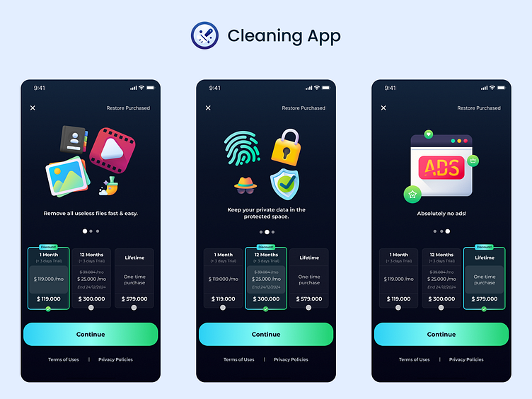 Cleaning App- UI/UX Design by Tuy Anh Lee on Dribbble