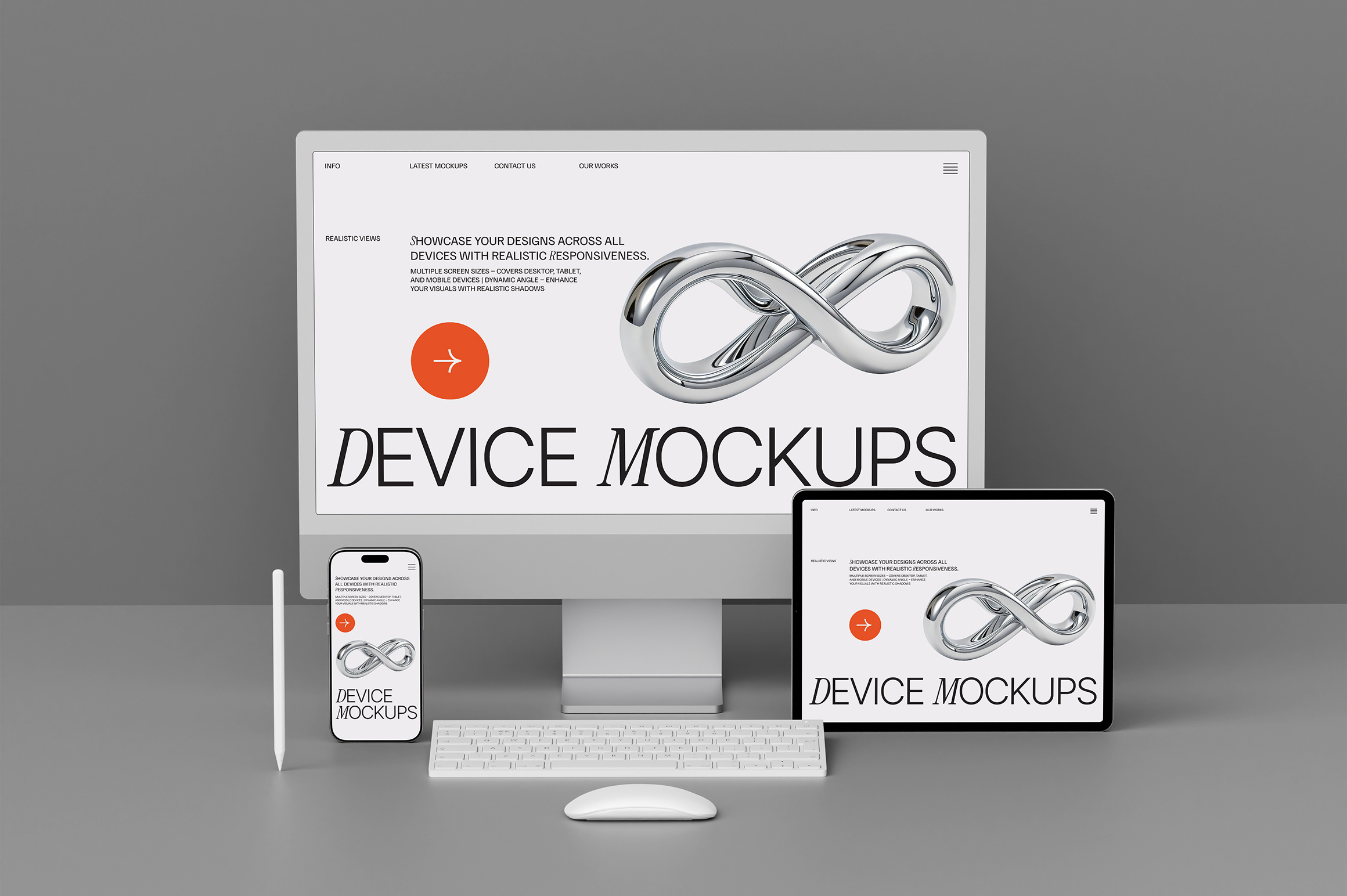 Responsive Apple Device Mockup Set by Hakim Visuals on Dribbble