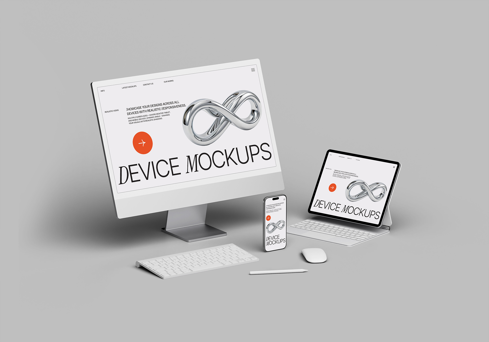 Responsive Apple Device Mockup Set by Hakim Visuals on Dribbble