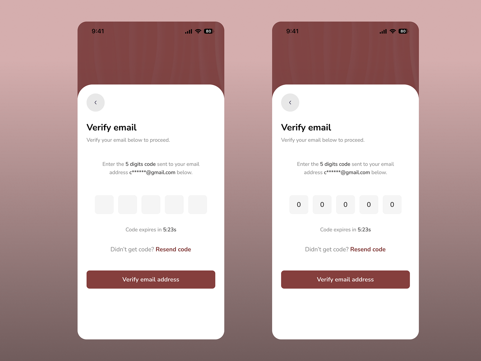 simple otp verification page. by Abayomi Daniel on Dribbble