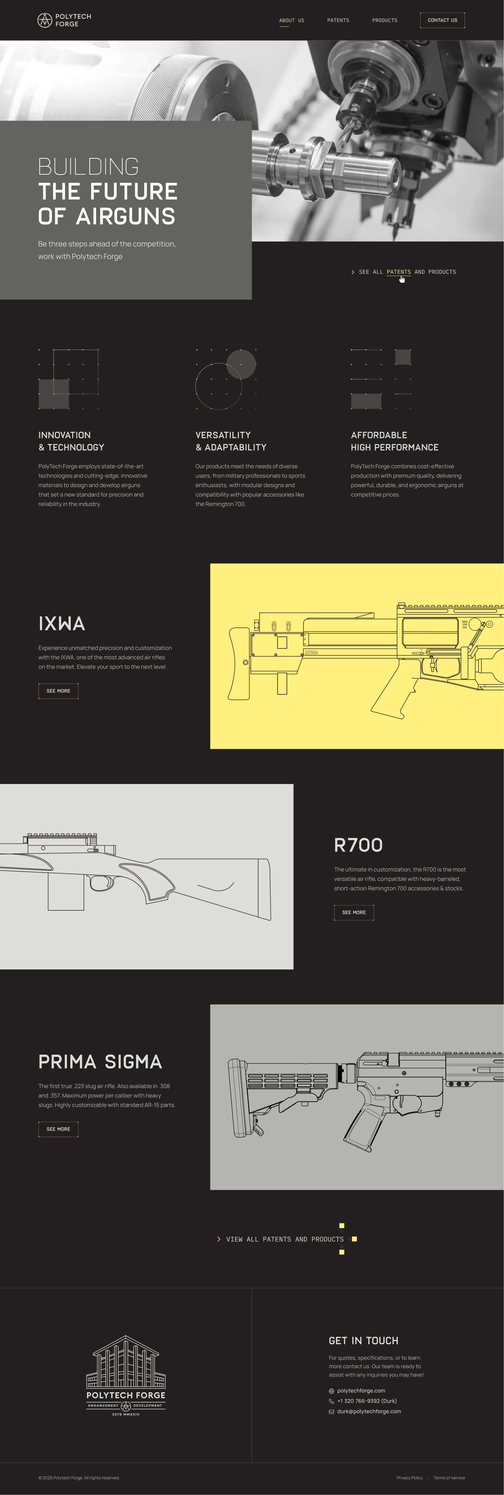 PolyTech Forge web design by Benjamin Oberemok for Unfold on Dribbble