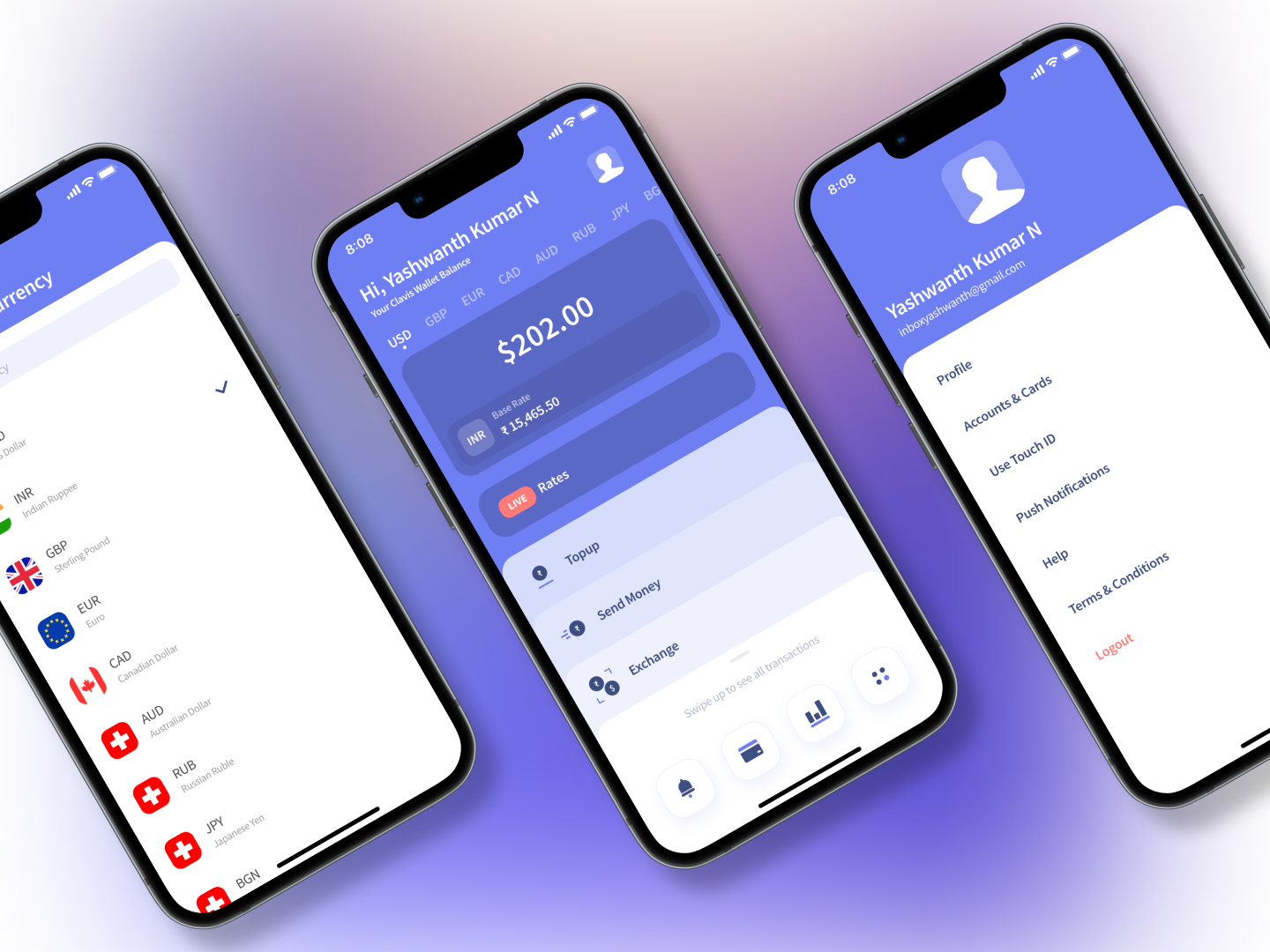 Clavis Wallet Concept UI by Yashwanth Kumar on Dribbble
