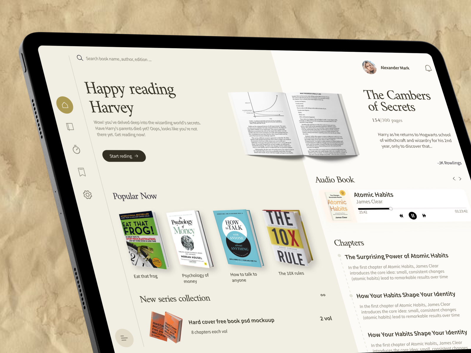 BookSphere – Modern E-Reading & Audiobook Dashboard by Shahriar Sultan ...