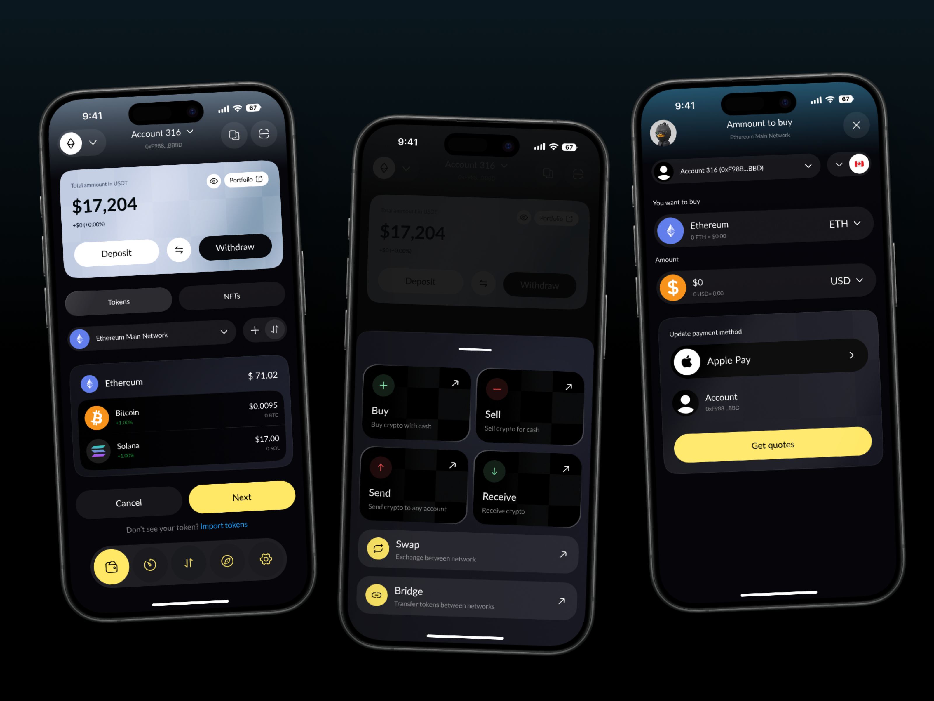 Blockchain Wallet Mobile App by Md Abadul Biswas 🔥 on Dribbble