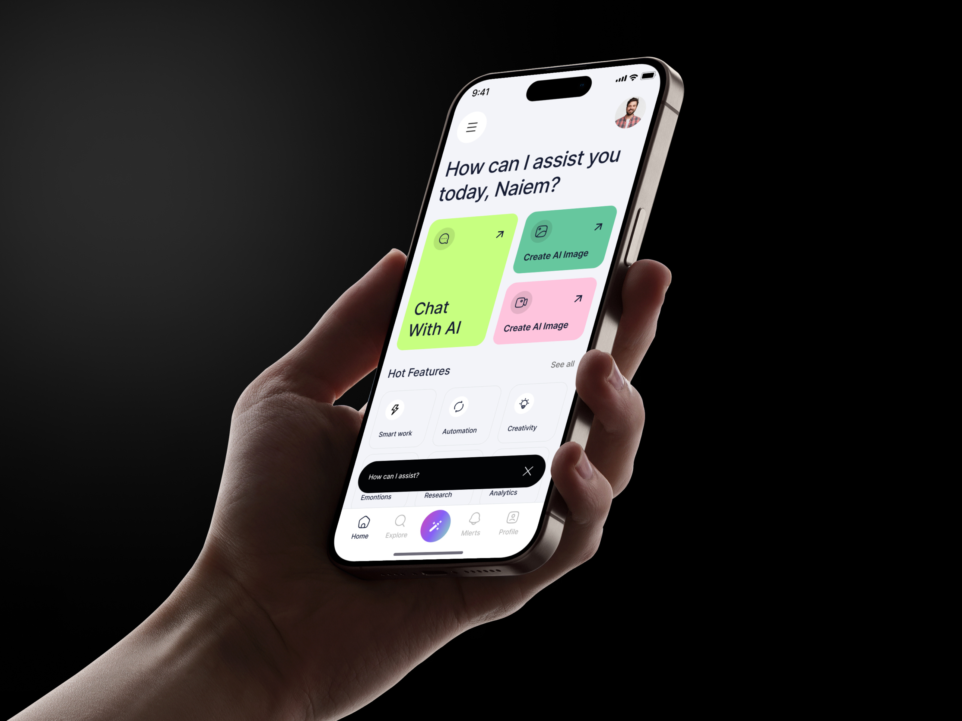 Ai app design mobile app by Naiem Islam on Dribbble