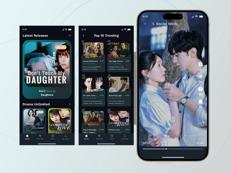 KUKU TV: Drama Streaming App UI Design 🎭 by Md Abdur Rouf on Dribbble