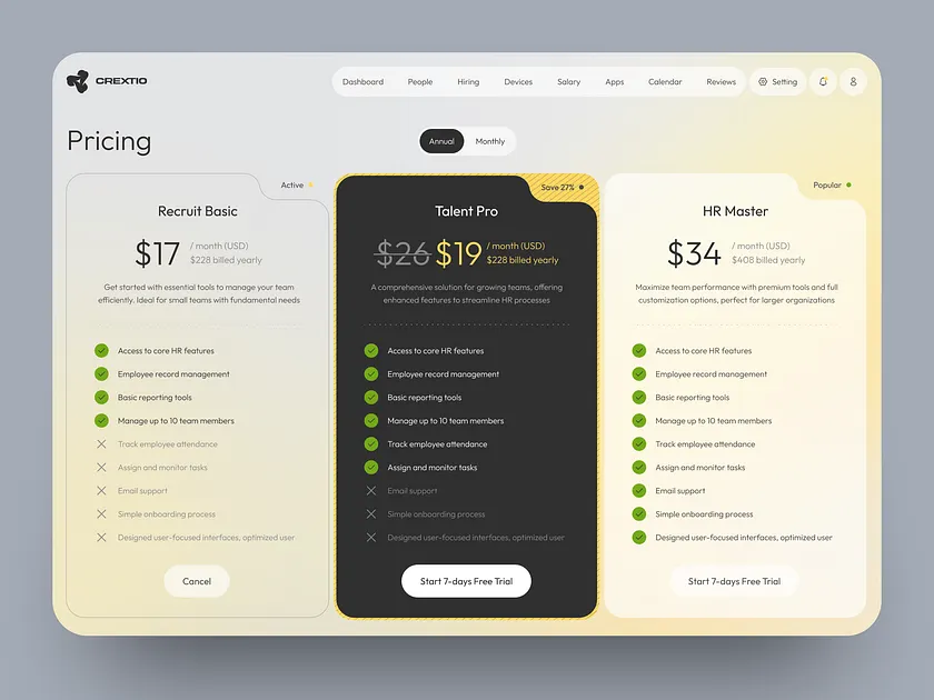 Pricing Card designs, themes, templates and downloadable graphic ...