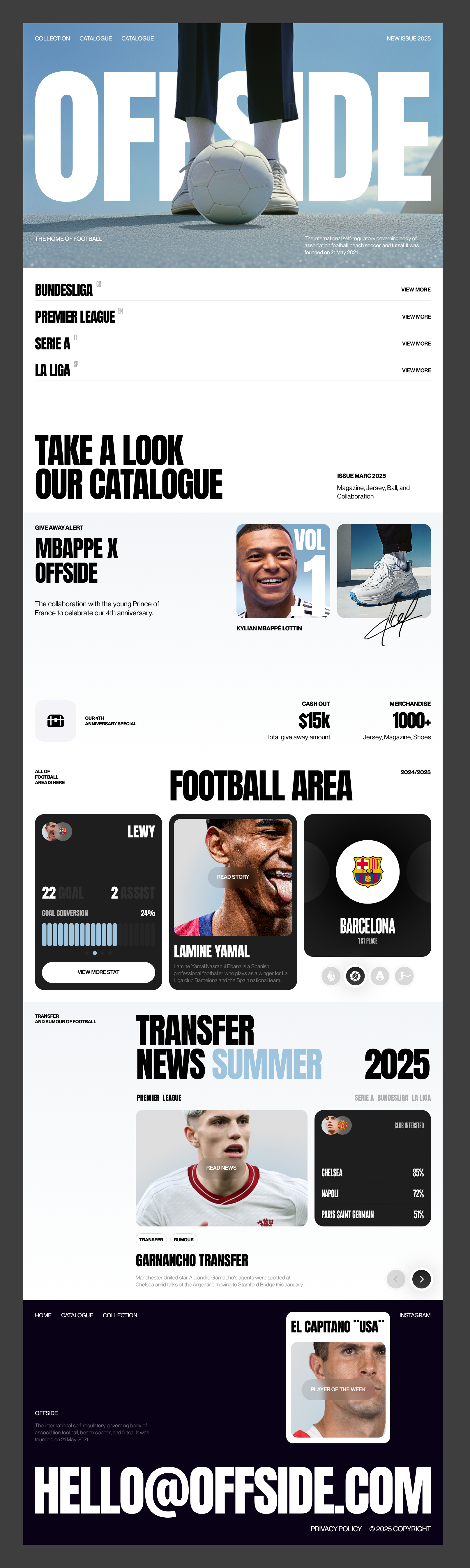OFFSIDE - Football Community Landing Page by Royhan ® for One Week ...
