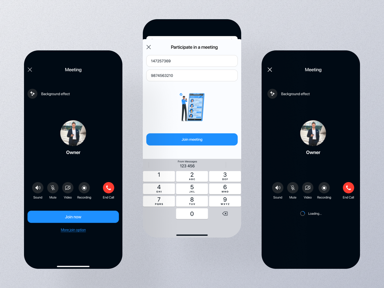 Join Meeting Mobile App Ui by UI Ants on Dribbble