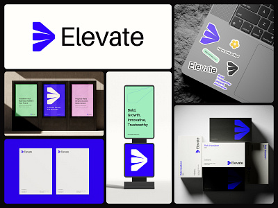 Elevate - SaaS Platform Logo & Branding by Abedin Joy on Dribbble