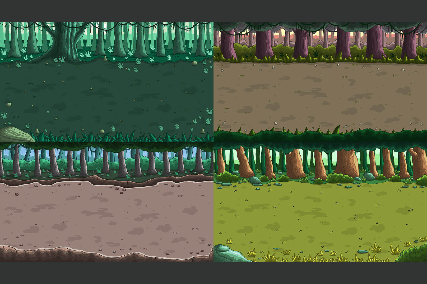 Free Forest Battle Backgrounds by 2D Game Assets on Dribbble