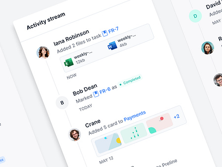 Browse thousands of Activity History UI images for design inspiration | Dribbble