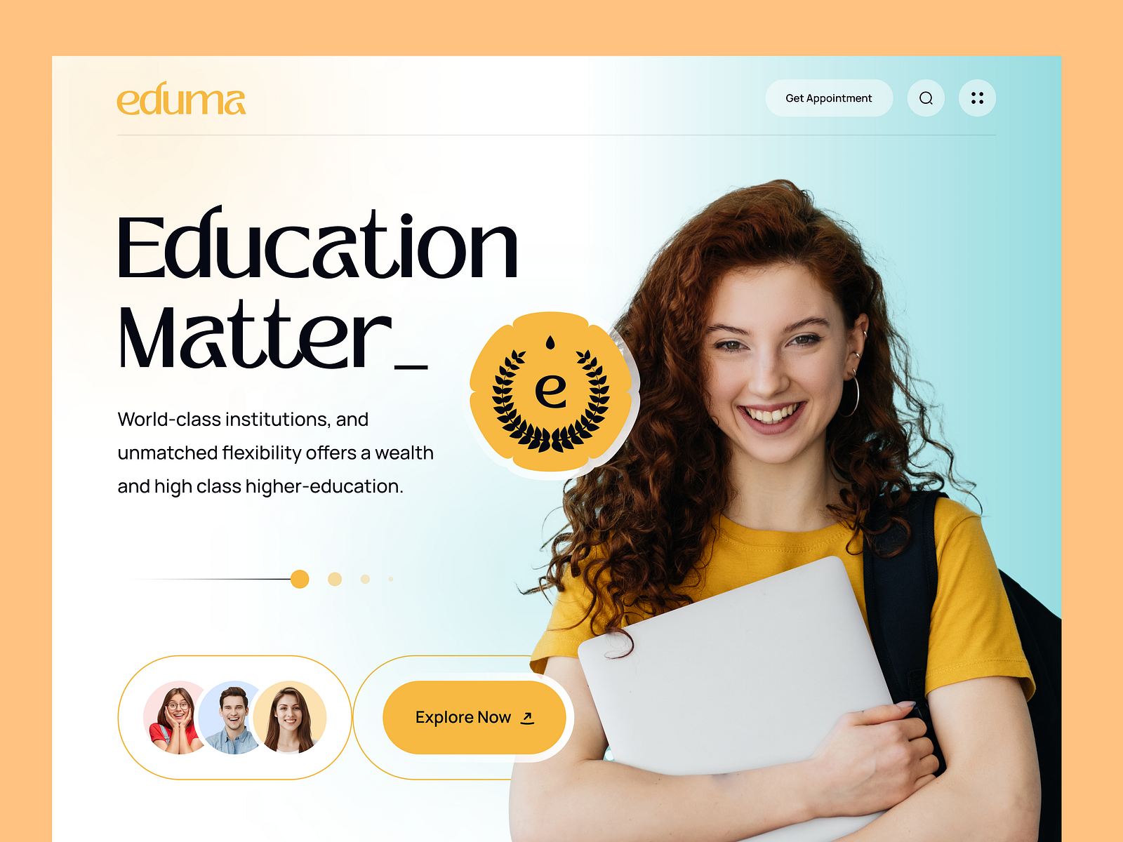 E Learning Platform Website Landing Page By Mahmudul Hasan Manik For
