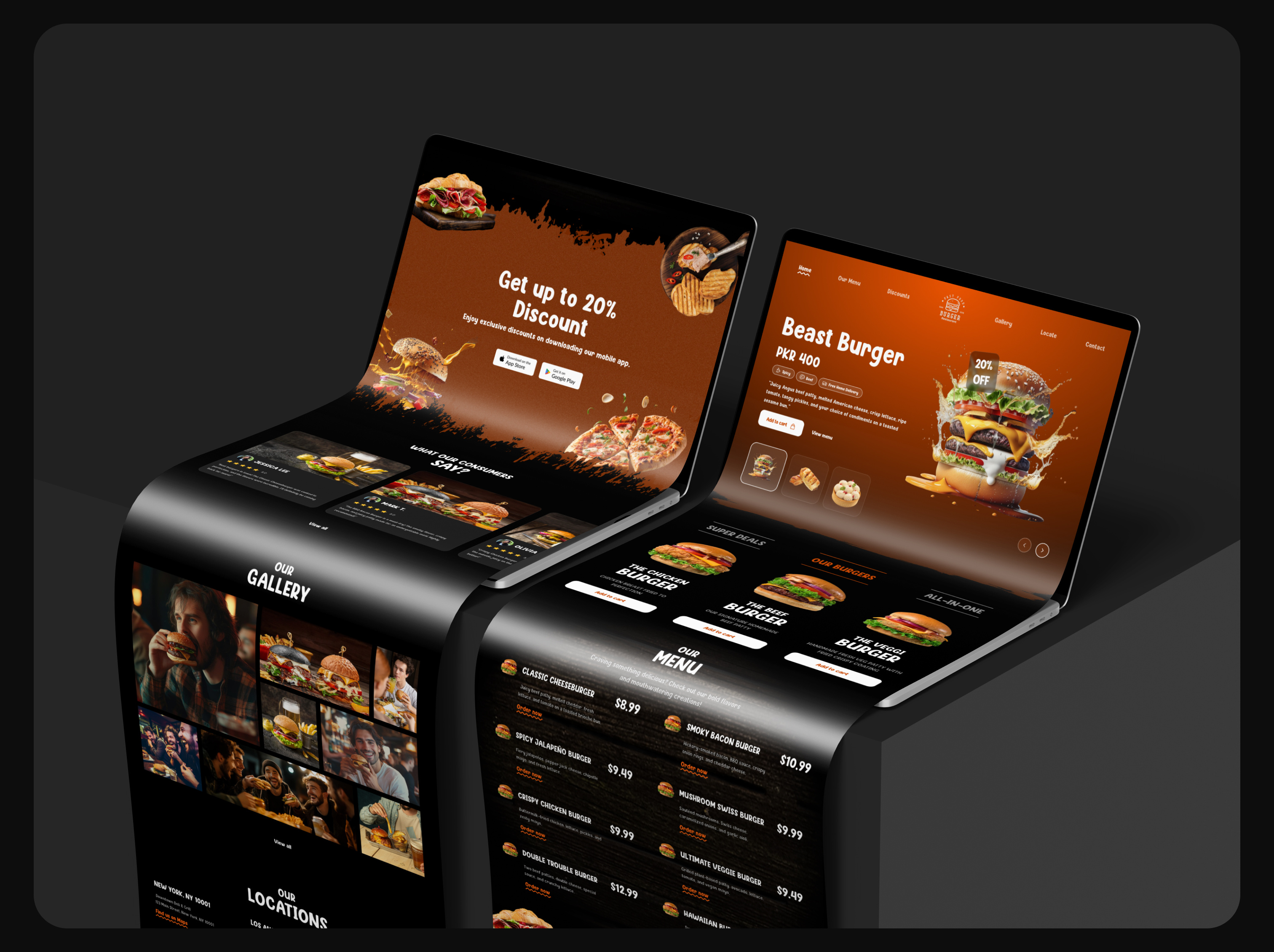 Fast Food Landing Page I Website Design I UI/UX Design by Clyro: UI/UX ...