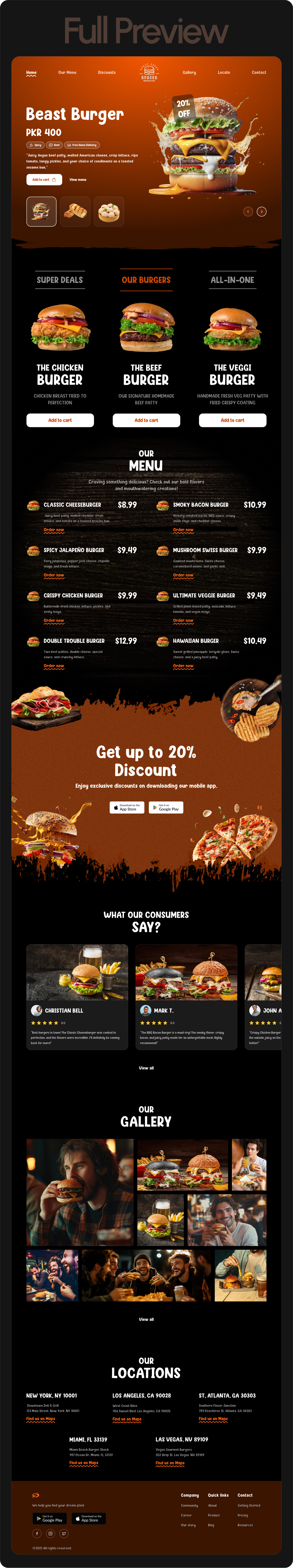 Fast Food Landing Page I Website Design I UI/UX Design by Clyro: UI/UX ...