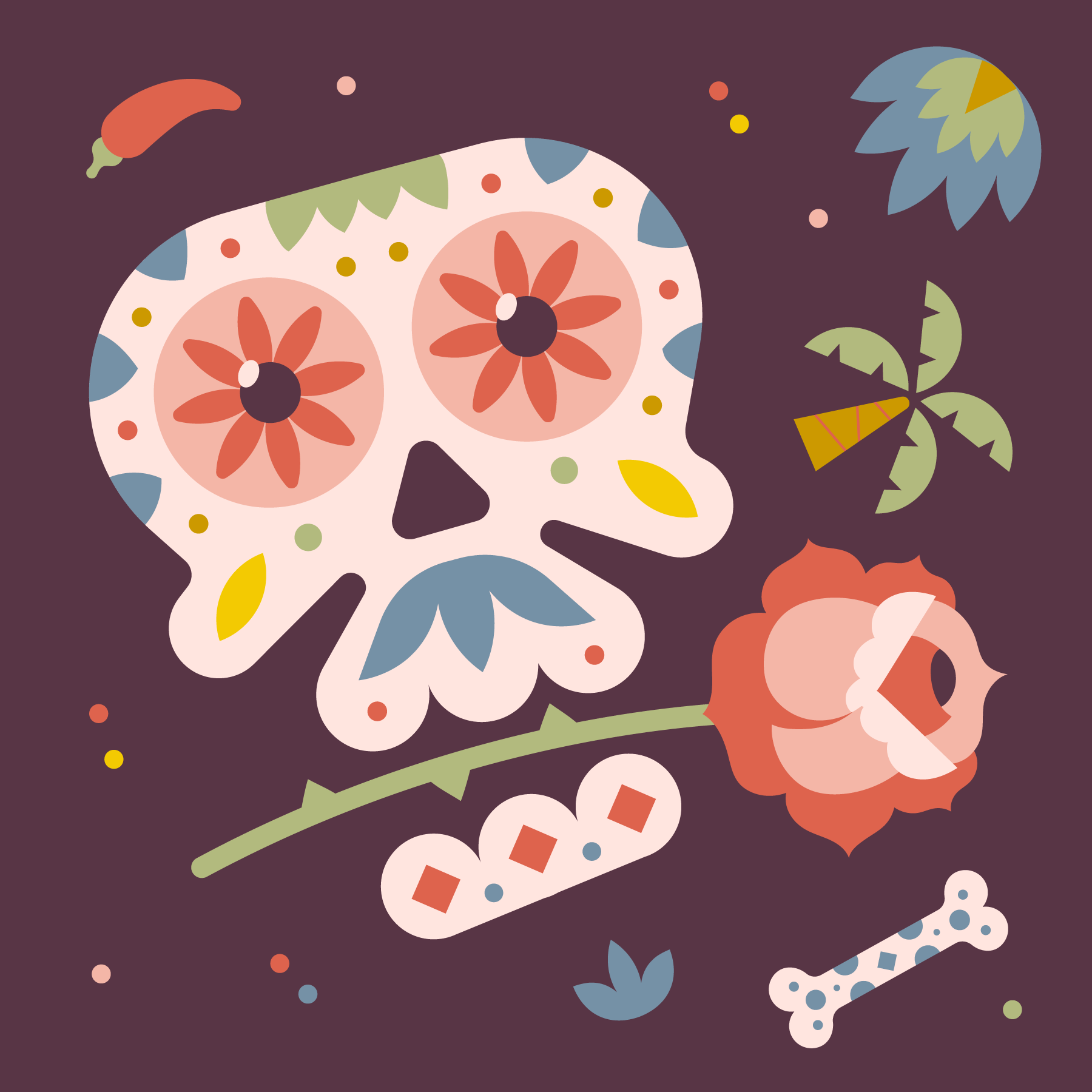 Hot Mexican Pattern design for SAXX by Enisaurus on Dribbble