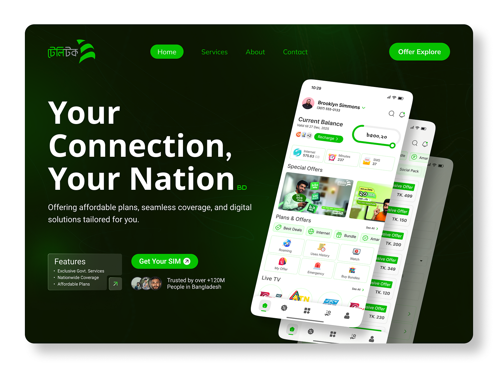 Teletalk App Redesign by Shehab Salahin on Dribbble