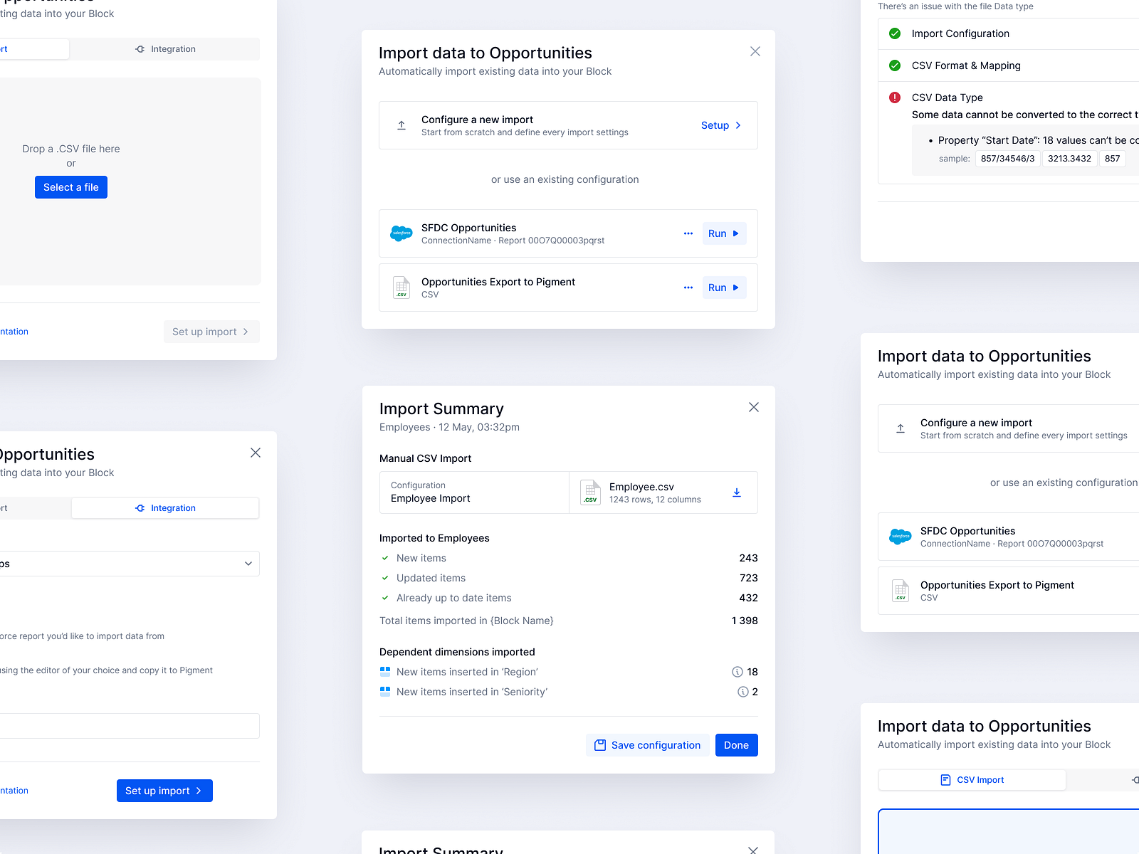 Import Modal Reports by Benjamin Berger on Dribbble
