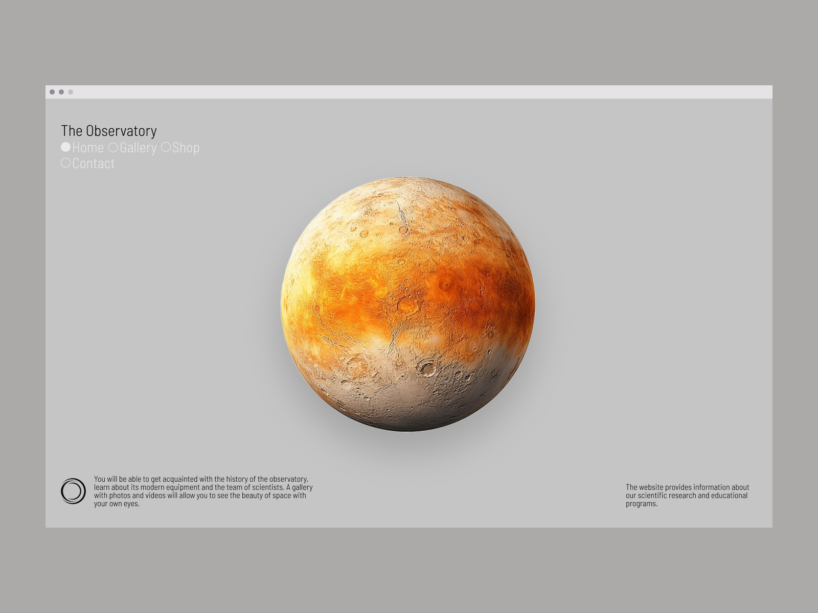 Astronomy Exploration Website Design by luscious on Dribbble