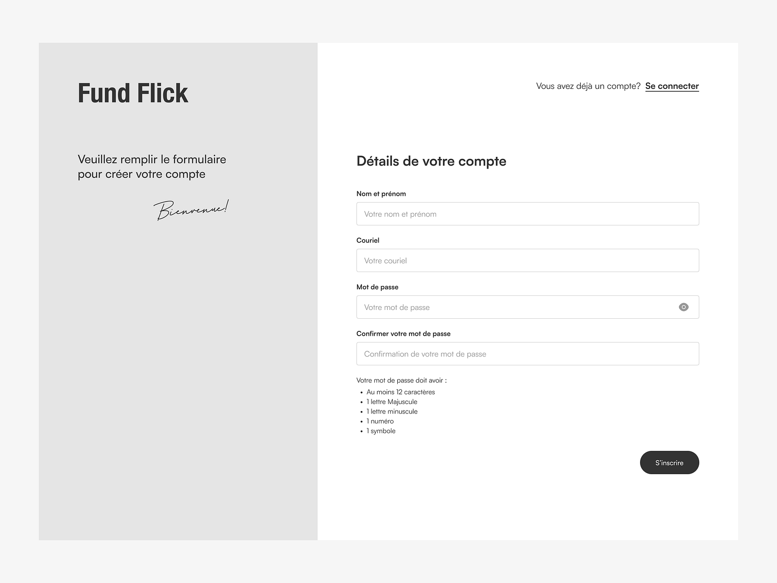 [Wireframe] Register account by Mohamed Amine Gdoura on Dribbble
