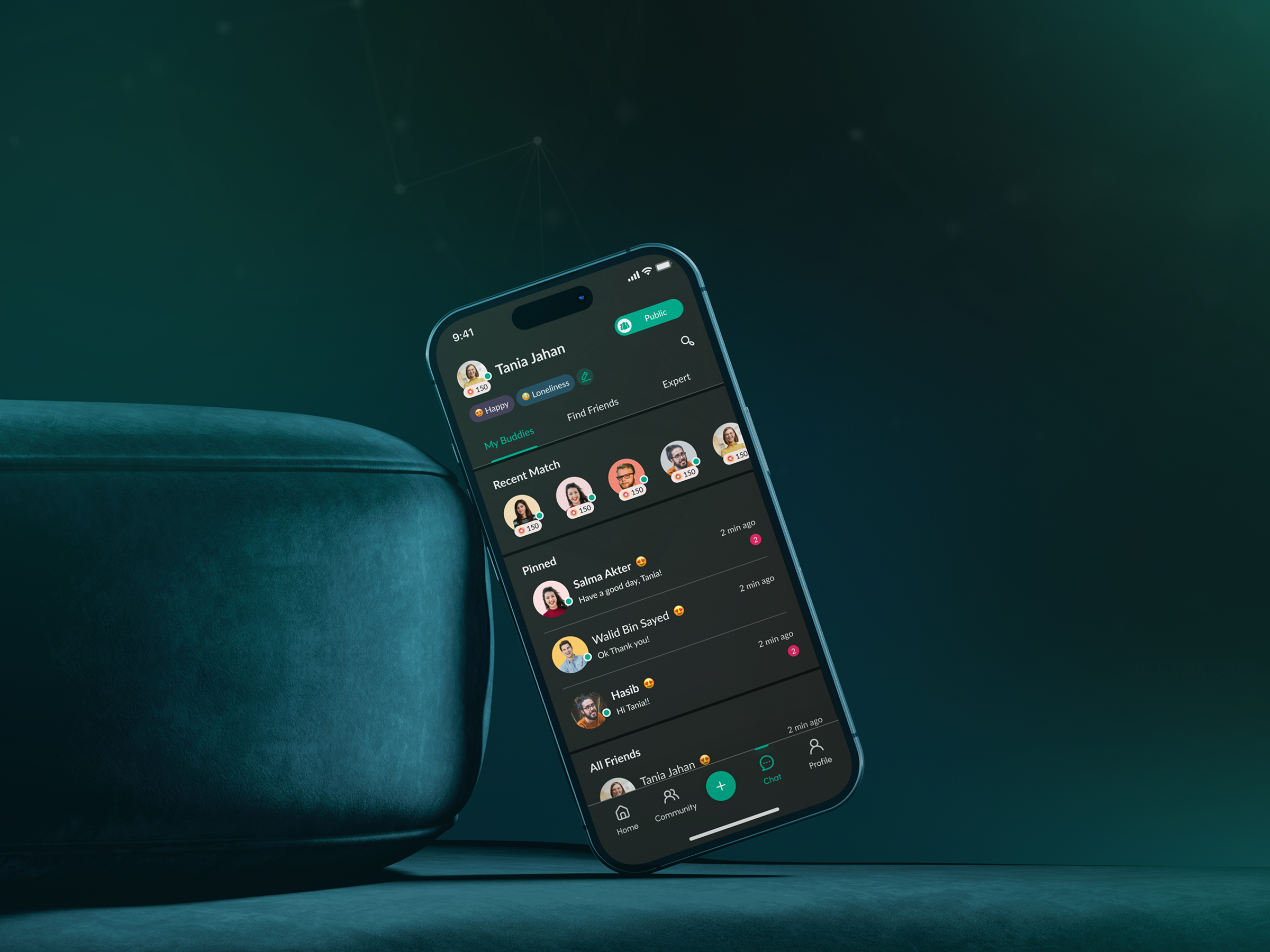 Meditation Service Mobile App Design by Atiqur Rahaman 🚀 for Design ...