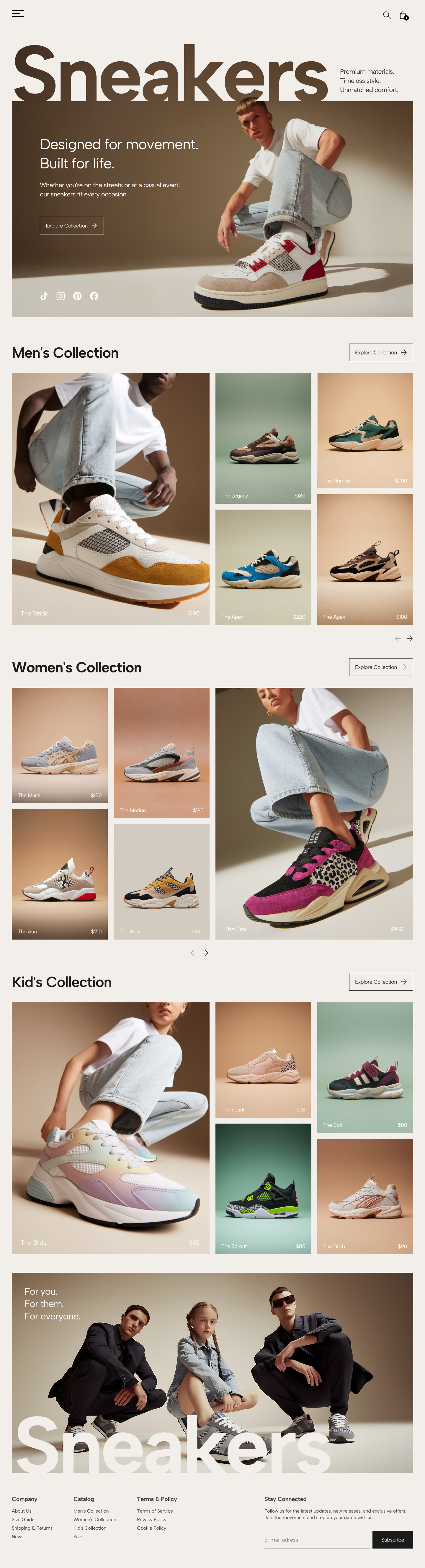 Sneakers E-commerce Website Design by Lumios Digital on Dribbble