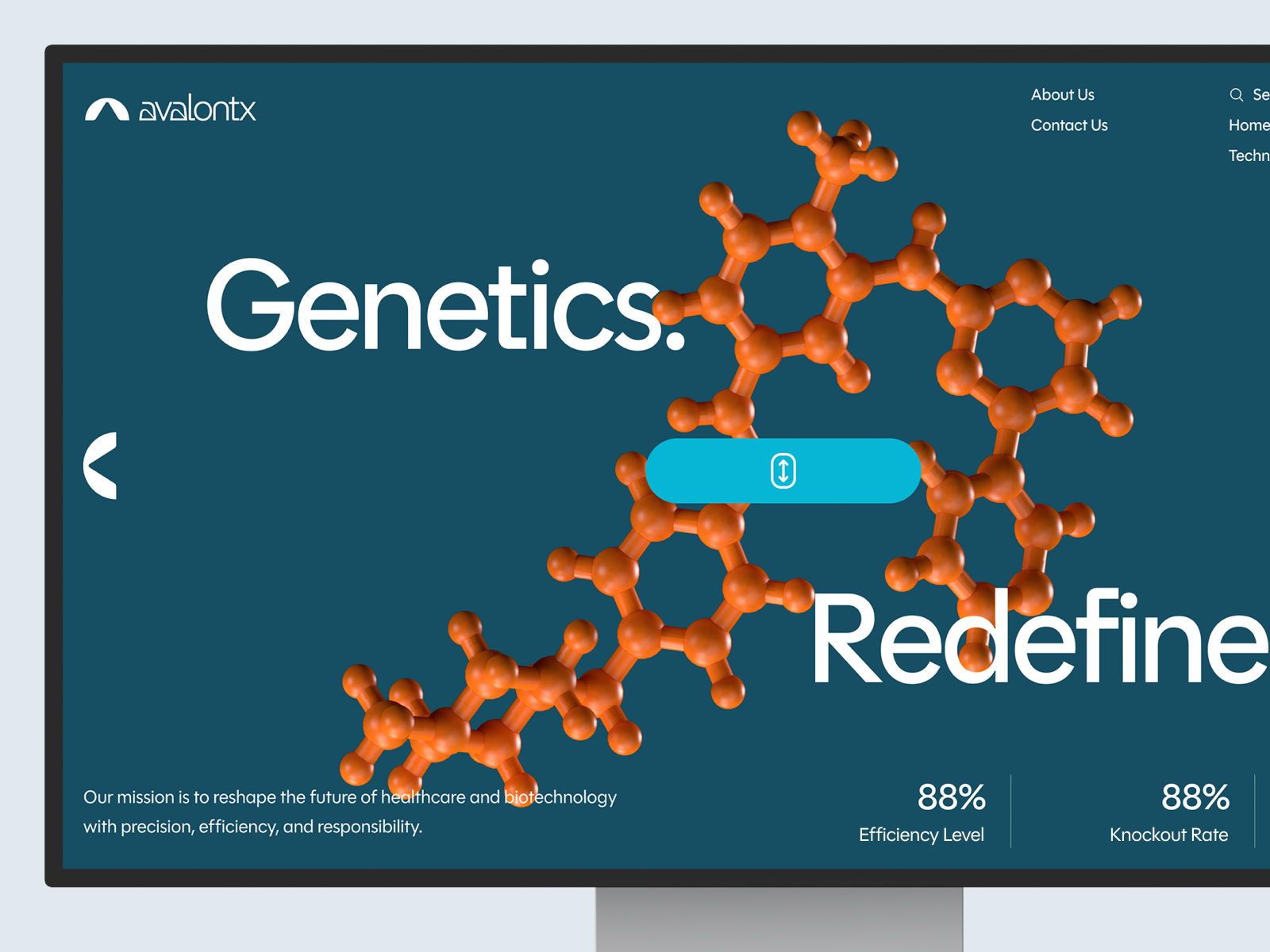 avalontx: AI CRISPR Gene Editing - Biotech Landing Page UIUX by Samuel ...