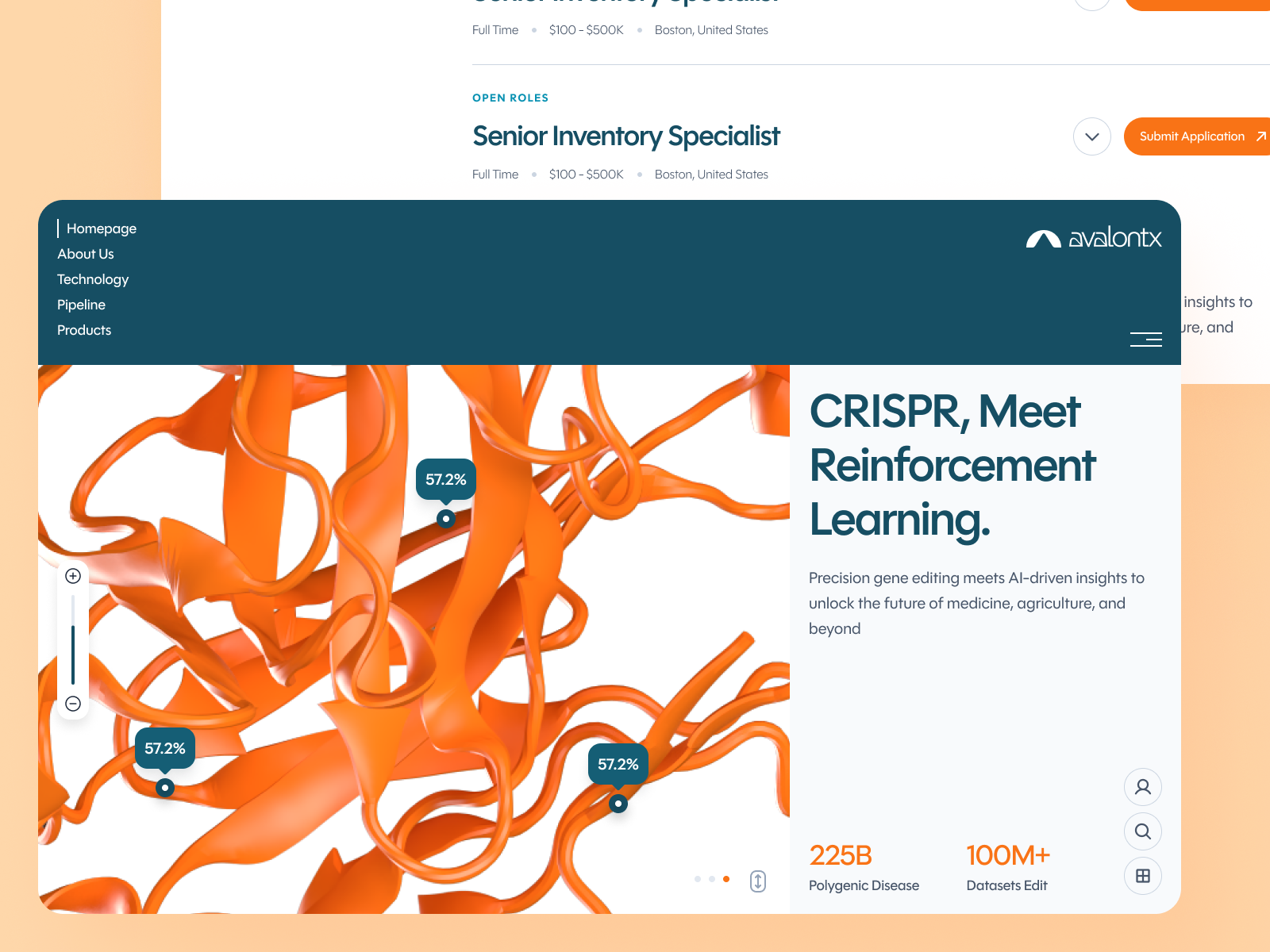 avalontx: AI CRISPR Gene Editing - Biotech Landing Page UIUX by Samuel ...