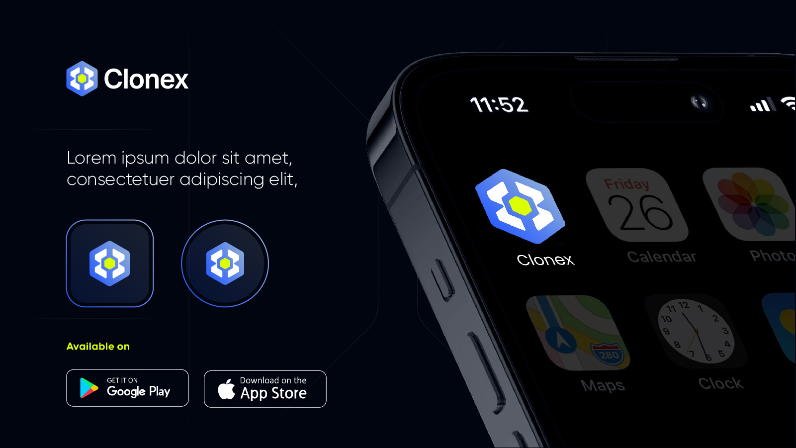 Clonex - Next-Gen Blockchain & Fintech Identity Logo Design by Nazmul Hossan | Freelance Brand ...