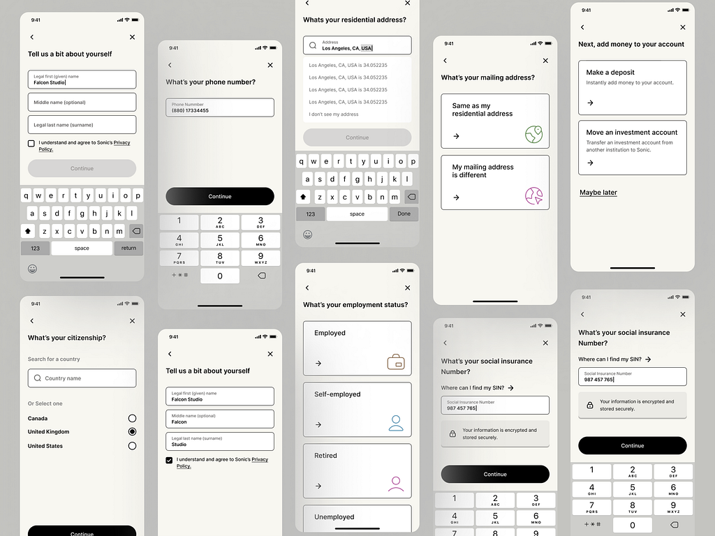 Onboarding flow Mobile UI by Muhammad Salim for Sadax Studio on Dribbble