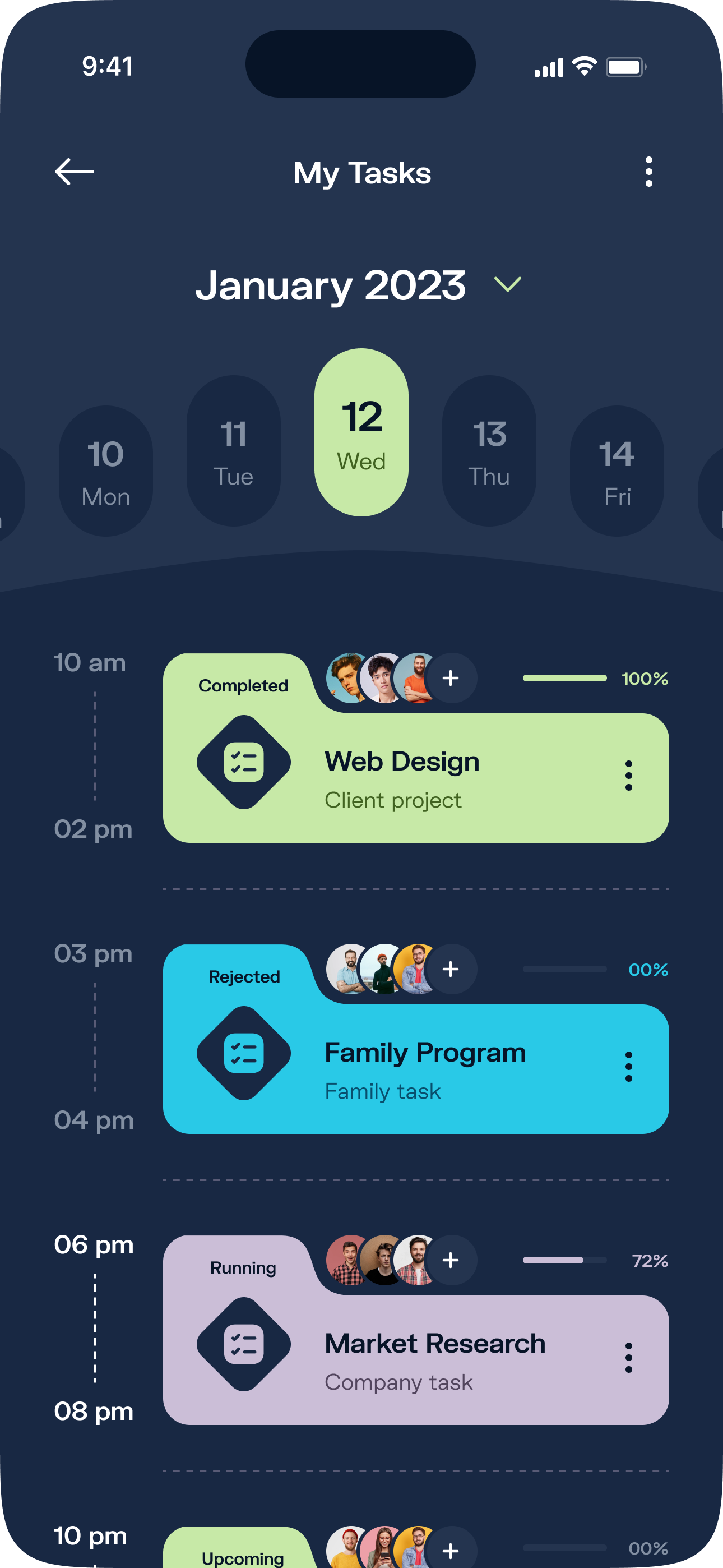 Task and Project Management Mobile App by Nur Alam on Dribbble