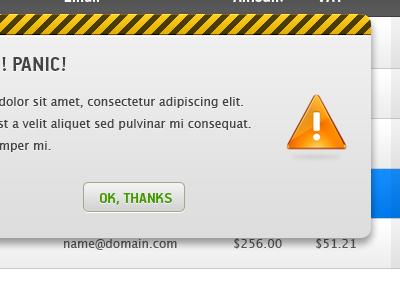 Error Overlay by Pawel Ludwiczak on Dribbble